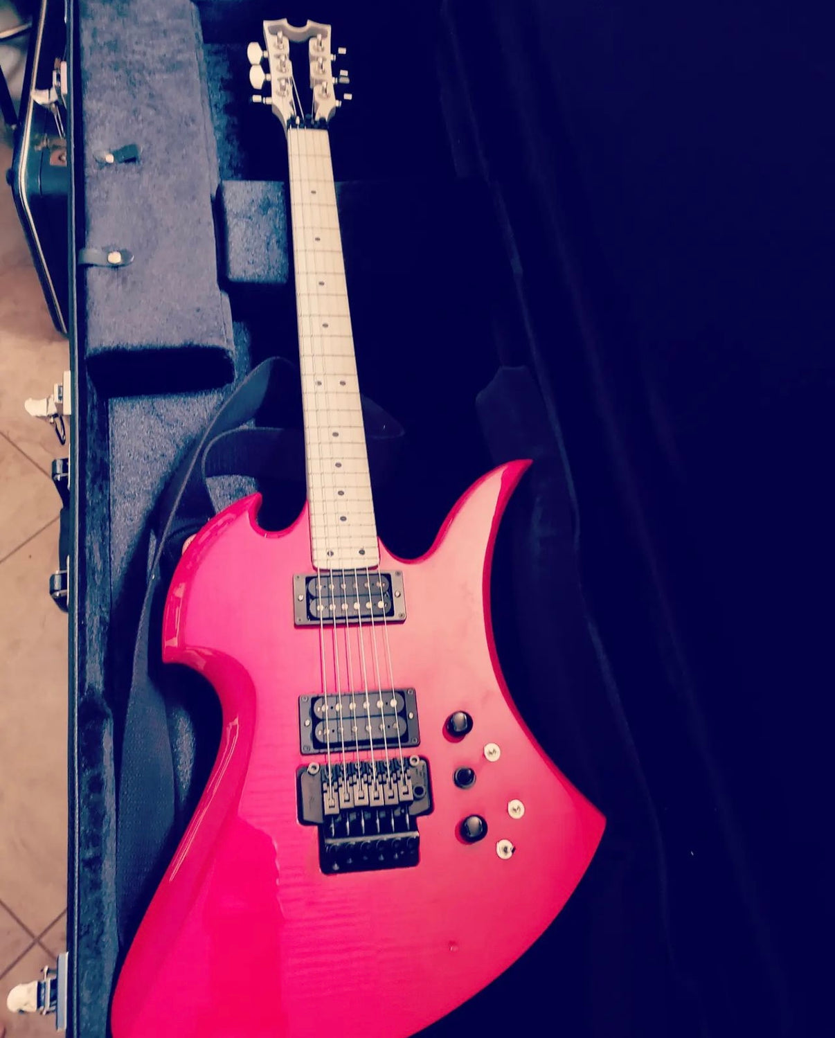 Aluminum BC Rich Style Replacement Guitar Neck w/ 12-16" Fretboard Rad ...